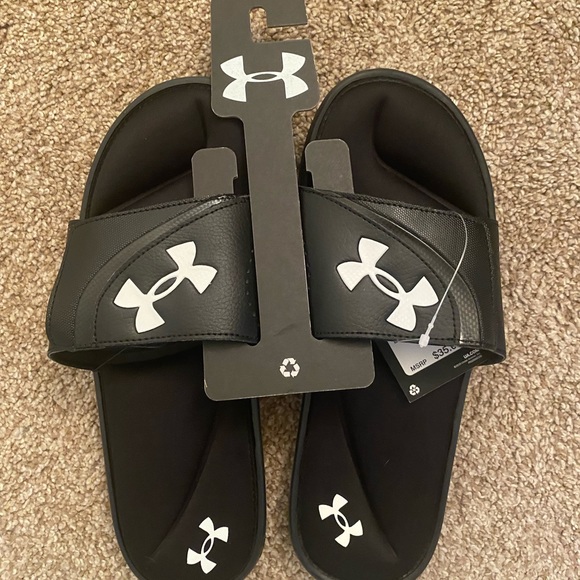 Under Armour | Shoes | Under Armour Mens Ignite Vi Slide Sandal Black ...